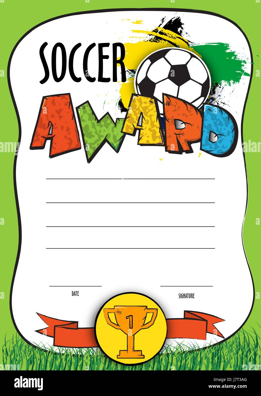 Diplome foot Banque d'images vectorielles - Alamy