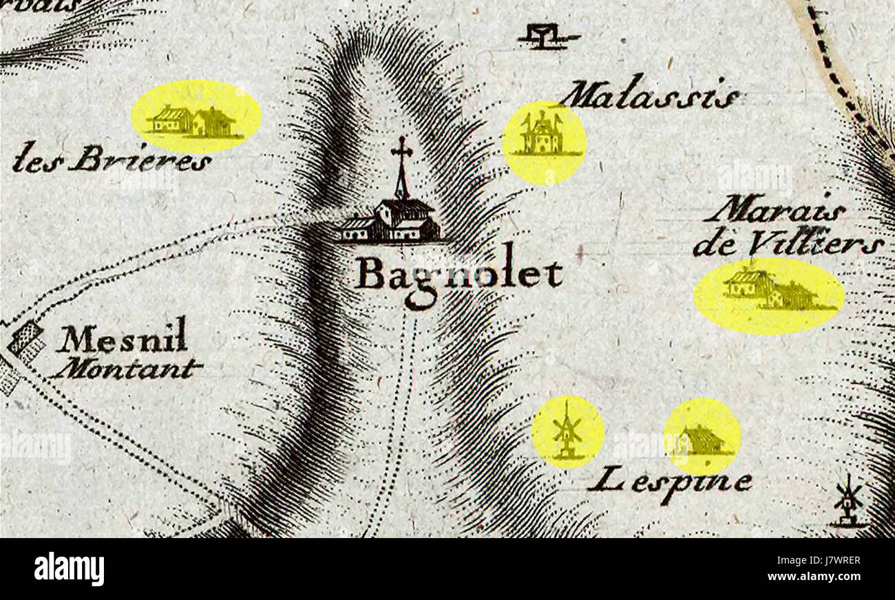 Bagnolet map Banque de photographies et d’images à haute résolution - Alamy