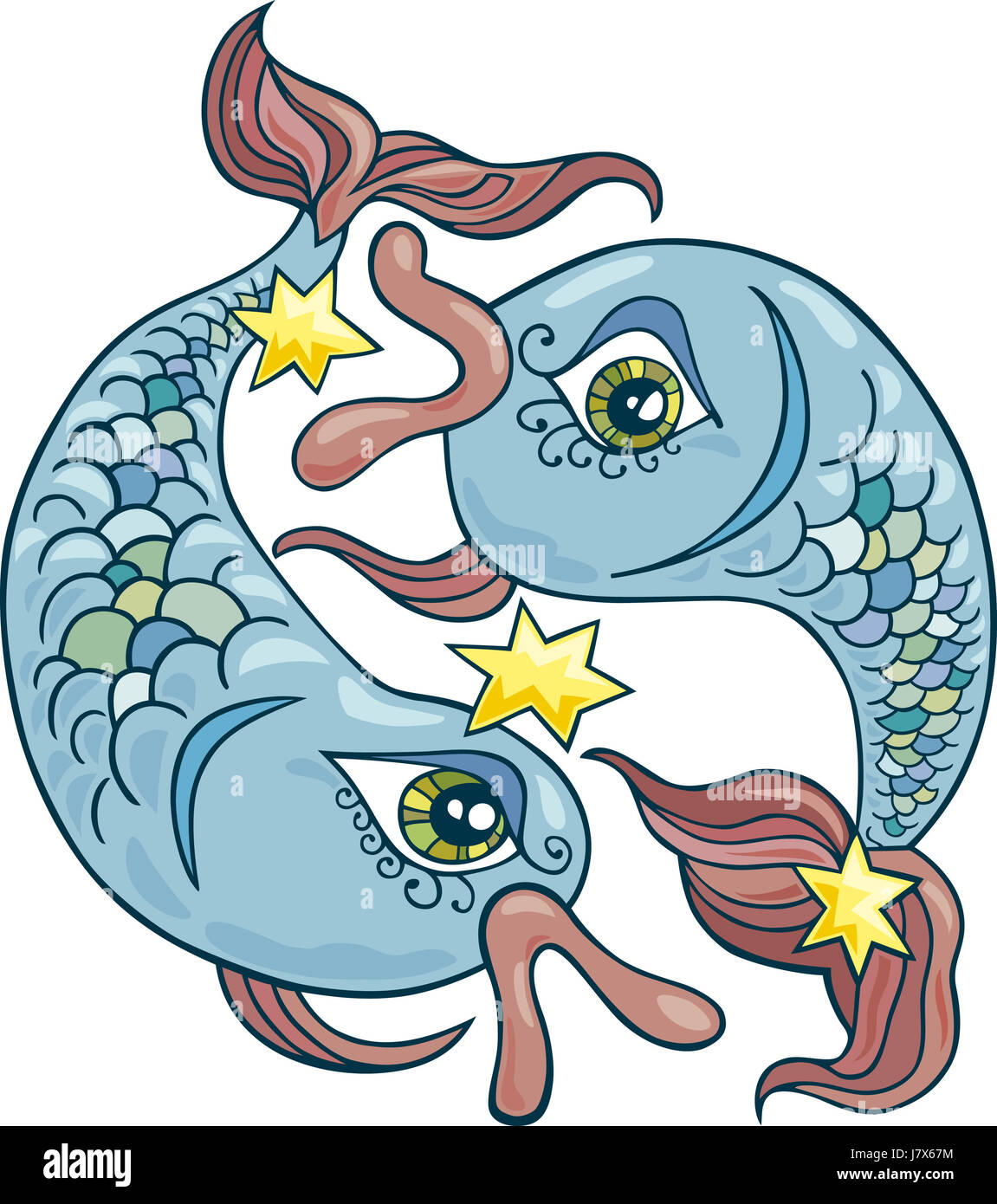 Fish Sign Of The Zodiac Photos & Fish Sign Of The Zodiac Images - Alamy