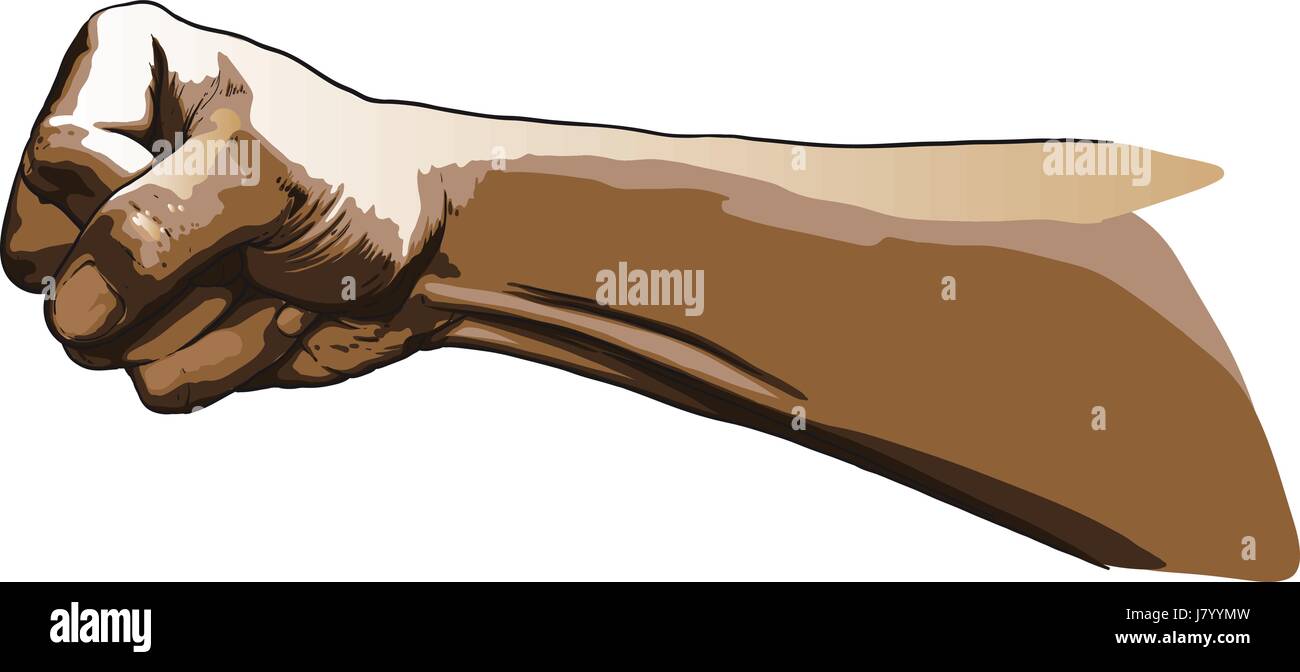 Poing jointure coup de poing agressif Banque de photographies et d ...