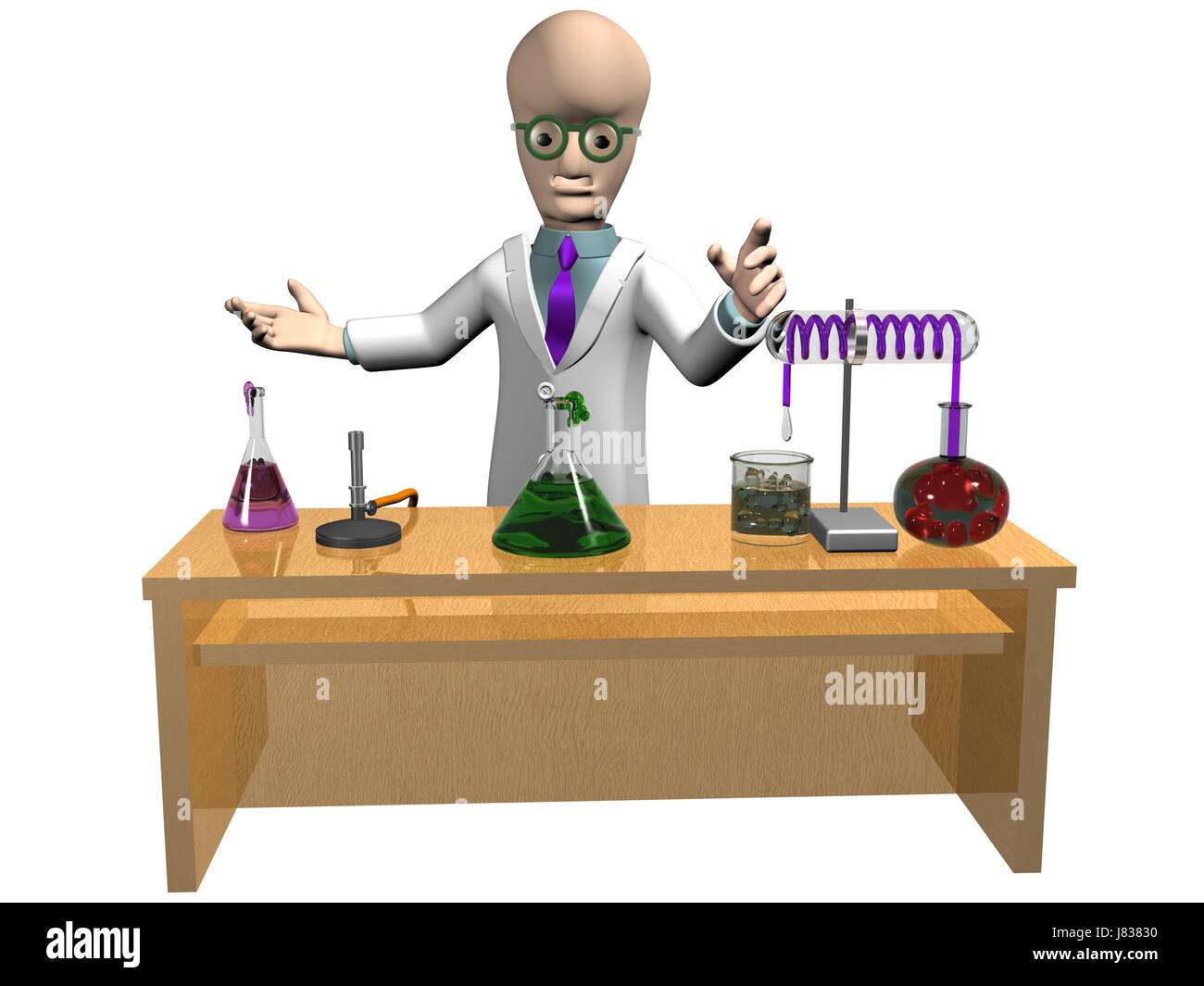 Science experiment cartoon Banque de photographies et d’images à haute ...