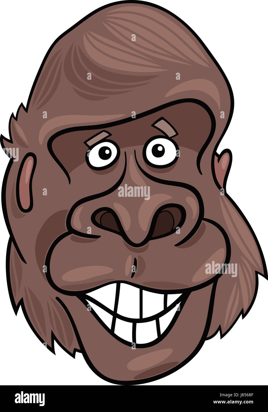 Gorille singe animal illustration cartoon rire rire rire rire twit ...