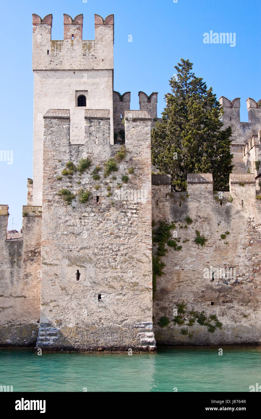 Tower, tours, de la défense, gardasee, balustrade, chateau, château ...