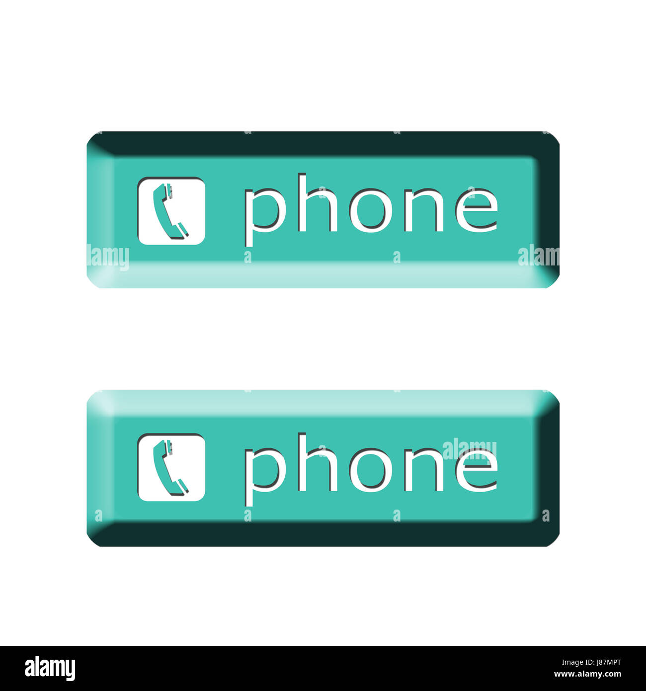 Téléphone, téléphone, communication, bouton, pictogramme, symbole ...