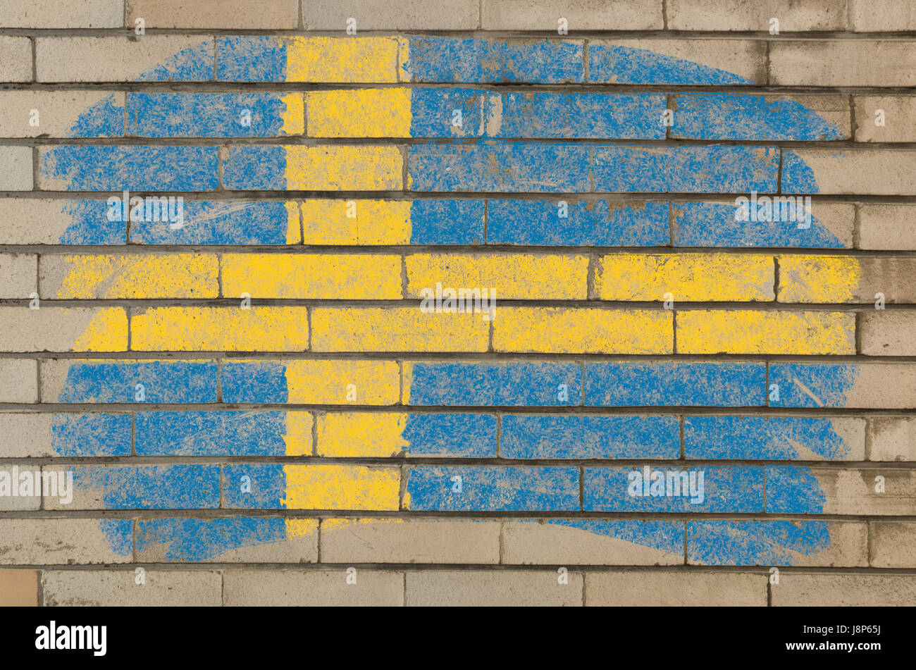 Mur, drapeau, brique, national, pays, nation, peint, pictogramme ...
