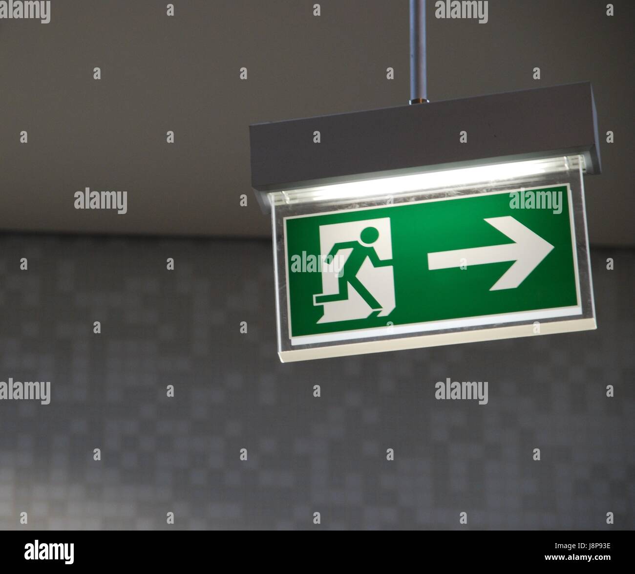 D'urgence, porte, sortie, sortir, signe, flèche, pictogramme, symbole ...