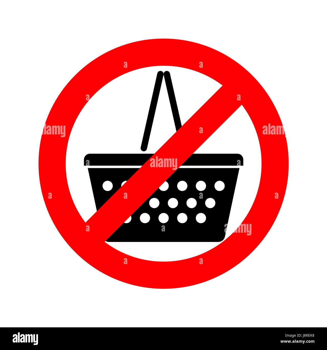 Interdit pictogramme magasin Banque d'image et photos - Alamy