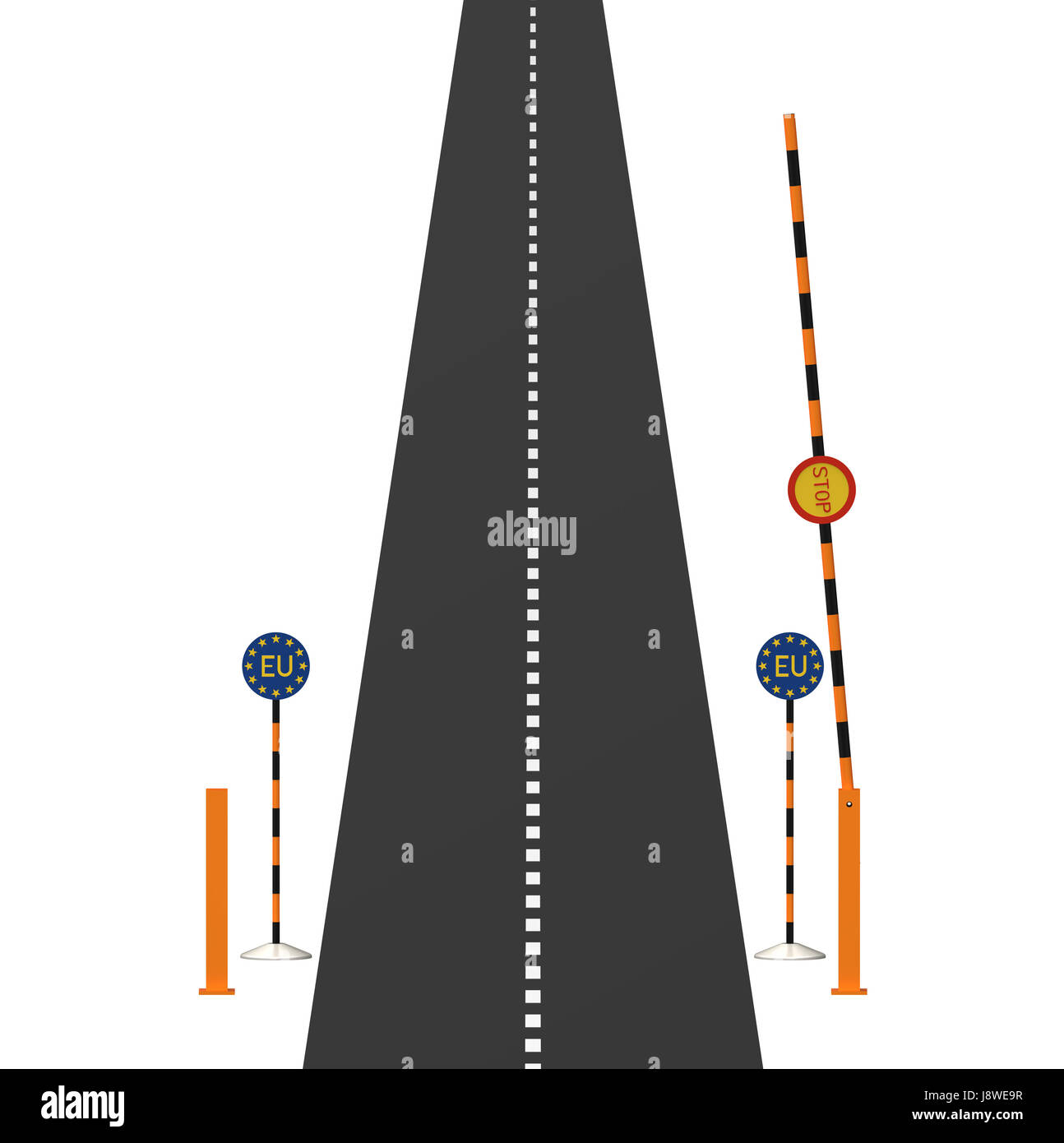 Blank, de l'Europe, du Caucase, d'ouvrir, barrière, rampe, Union ...