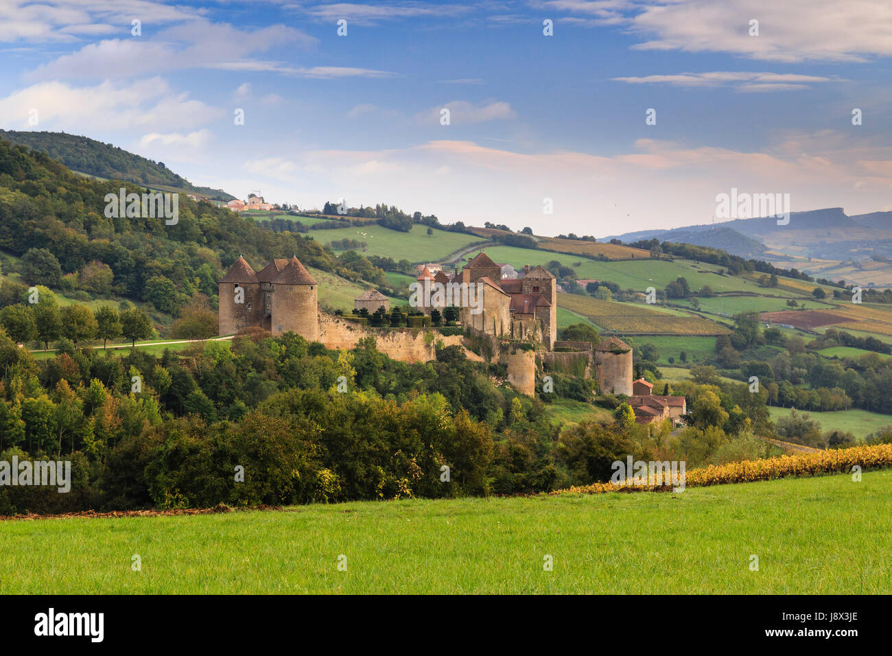 Château de berze ou forteresse de berze le chatel Banque de ...