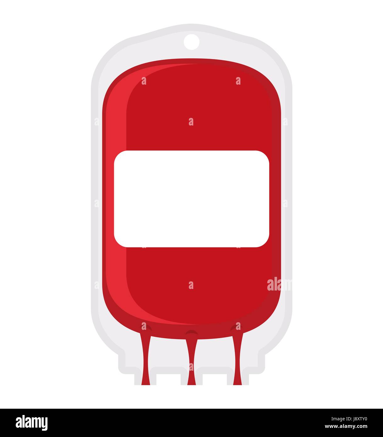 Sac de sang fond blanc. La transfusion sanguine. Vector illustration ...