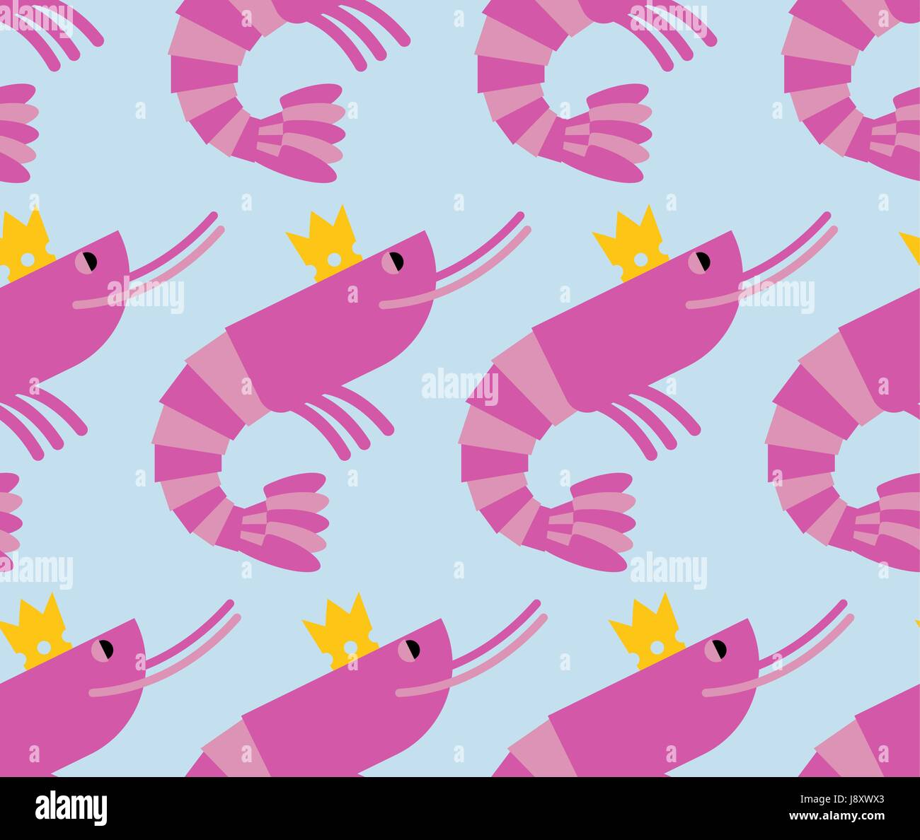 Crevette royale Banque d'images vectorielles - Alamy