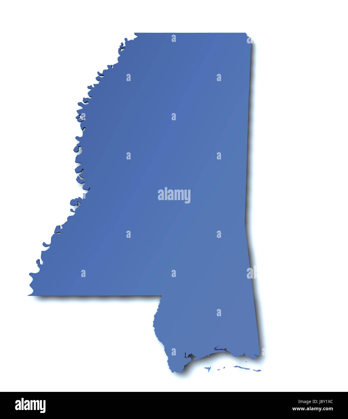 Carte de mississippi Banque de photographies et d’images à haute ...