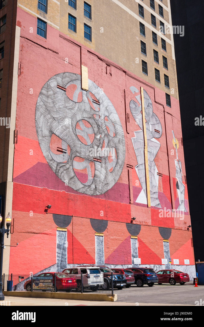 Chicago Illinois South Loop Wabash Avenue stationnement parking ...