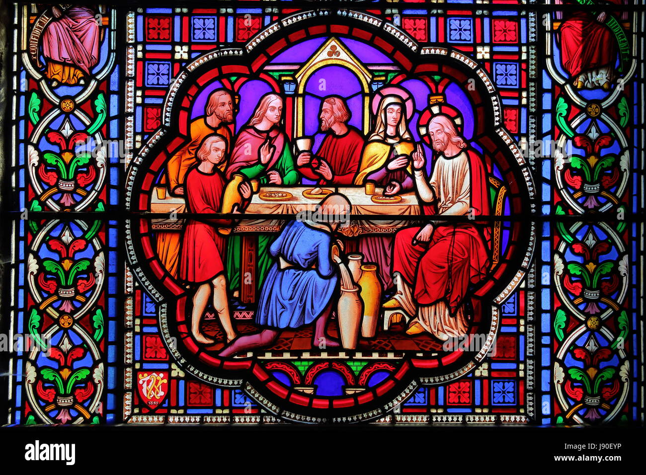 Stained glass window by william wailes Banque de photographies et d ...