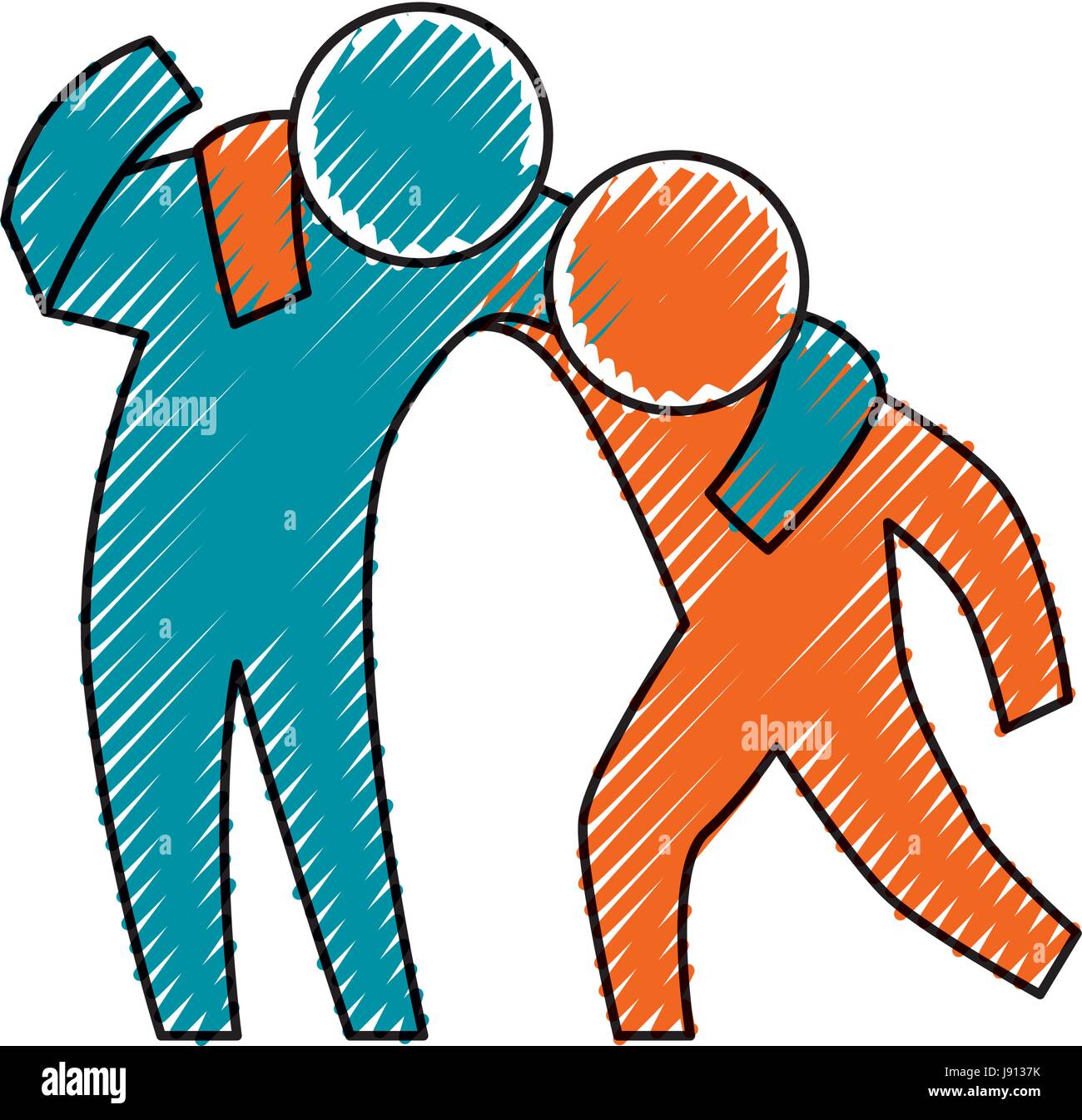 Personne aidant Banque d'images vectorielles - Alamy