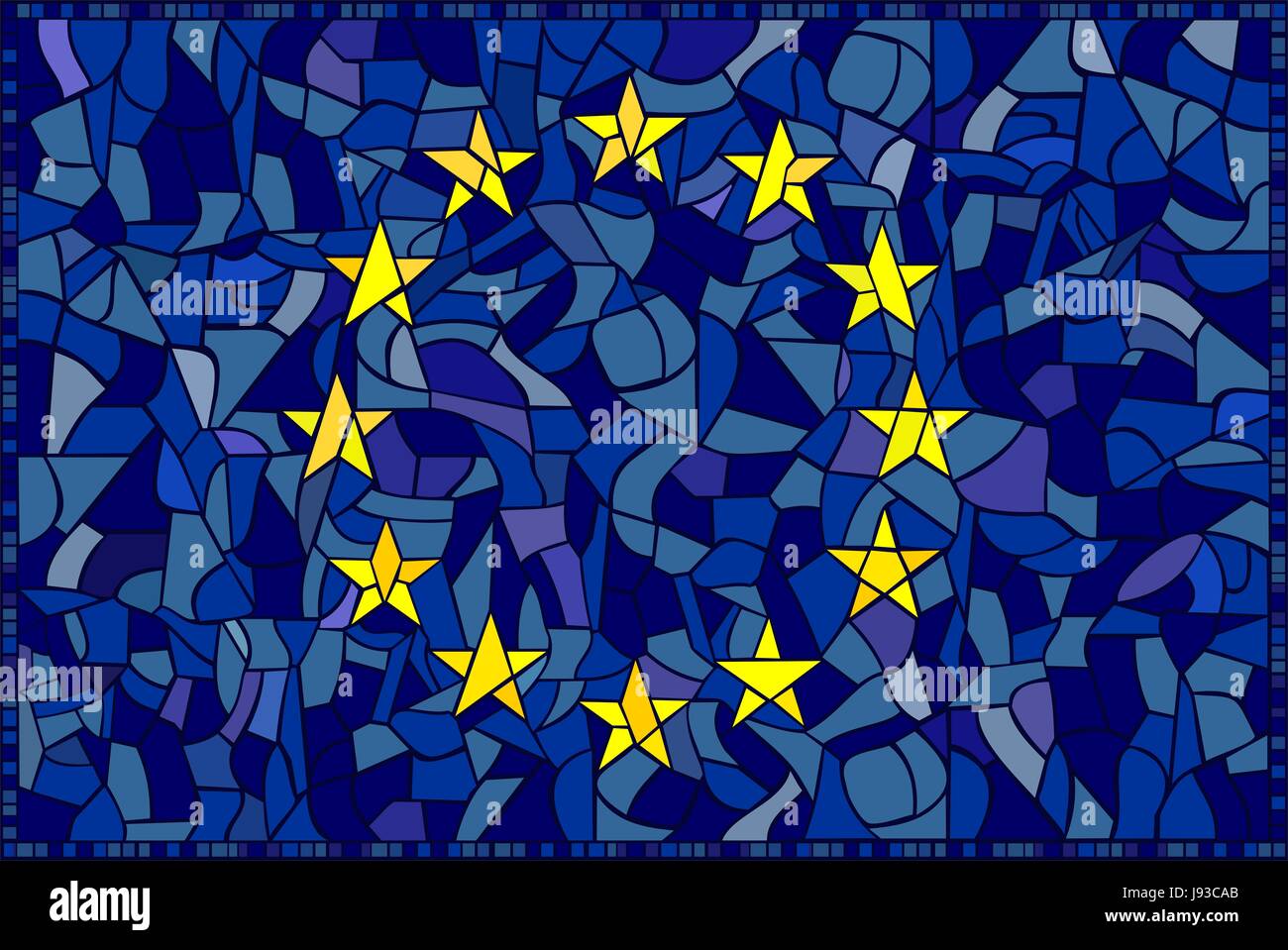 En blanc, de race blanche, européenne, euro, europe, drapeau, Union ...