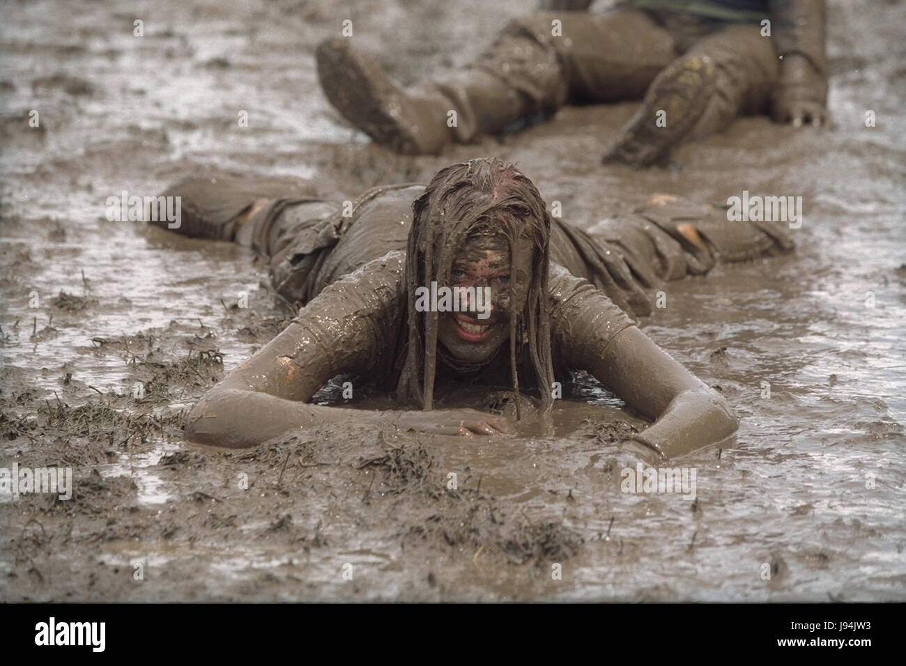 Glastonbury boue 1998 Banque de photographies et d’images à haute ...