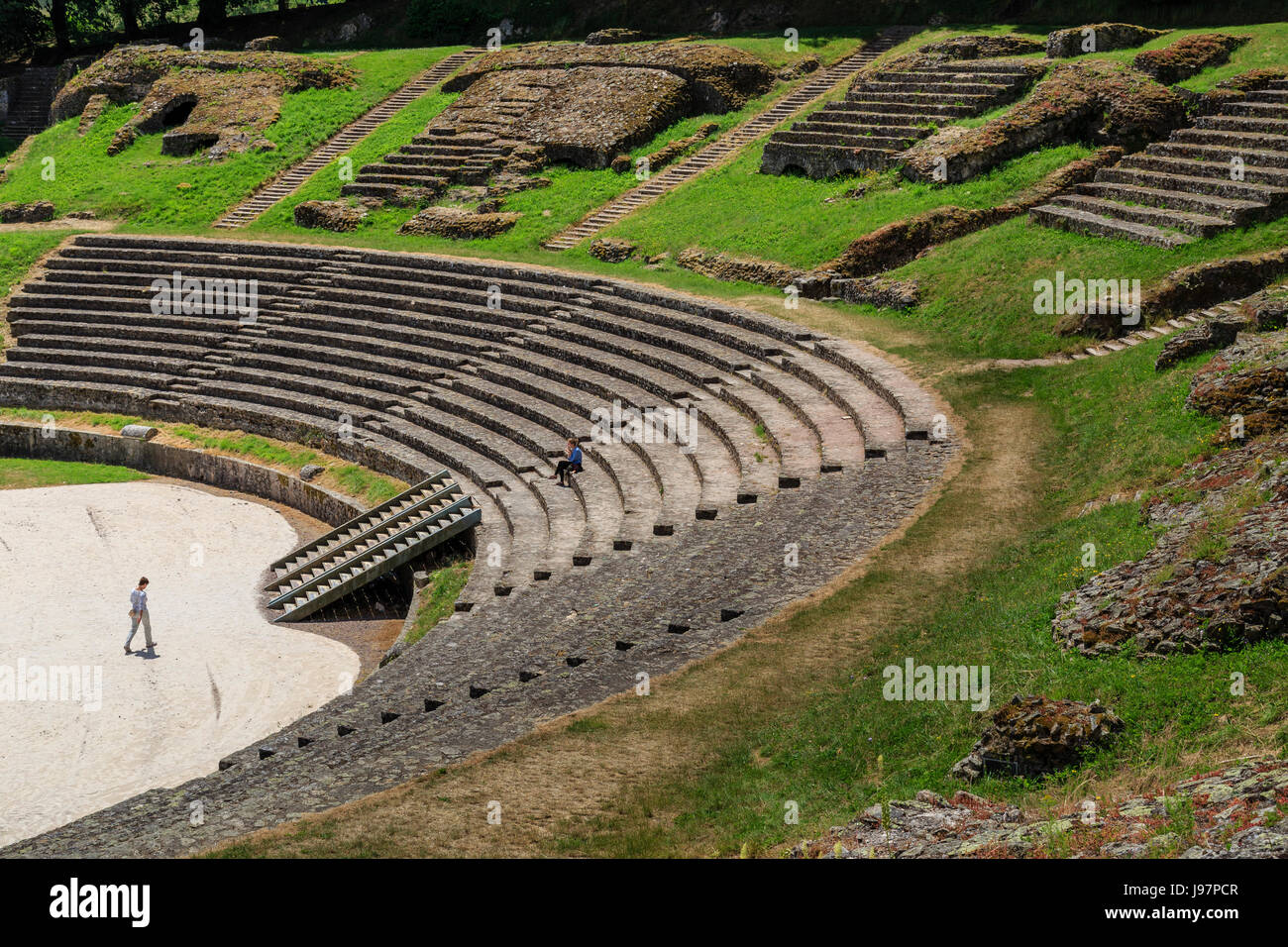 France, Saône et Loire, Autun, théâtre romain Photo Stock - Alamy