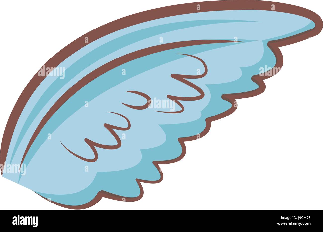 Ailes ange en plumes cartoon cartoon Image Vectorielle Stock - Alamy