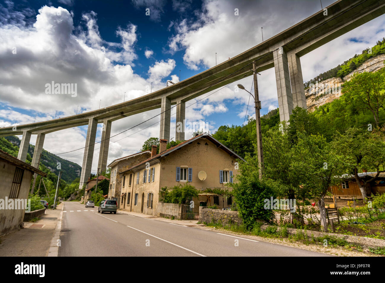 A40. L'Autoroute des Titans. Nantua. Ain. France Photo Stock - Alamy