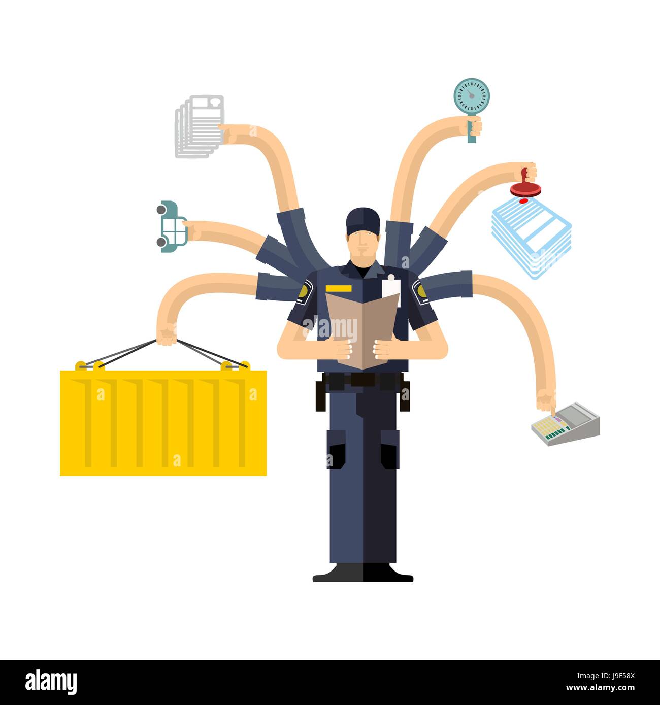 Agence des services frontaliers Banque d'images vectorielles - Alamy