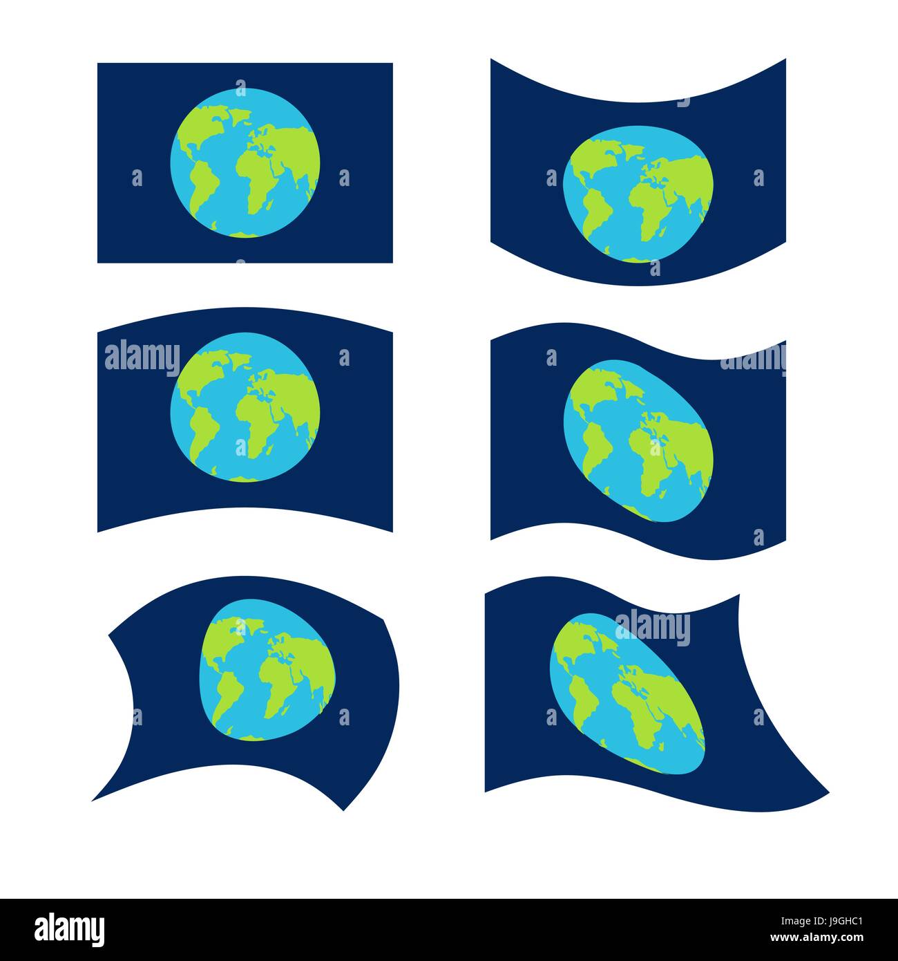 D'un drapeau de la planète terre. Symbole national officiel. Rythme ...