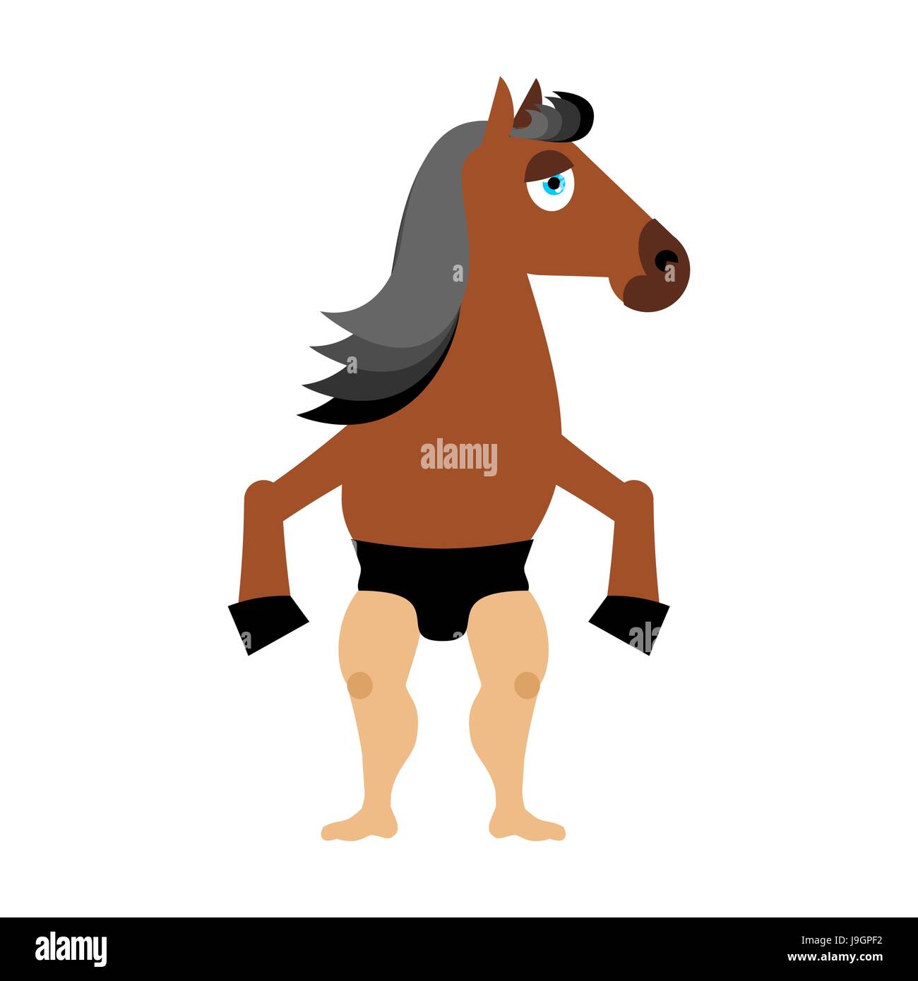Centaur créature féerique. L'homme isolé. Animal fantastique. La ...