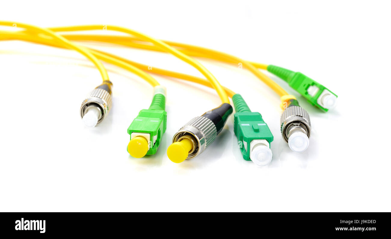 Connecteurs à fibres optiques, câbles à fibres optiques utilisé qui est ...