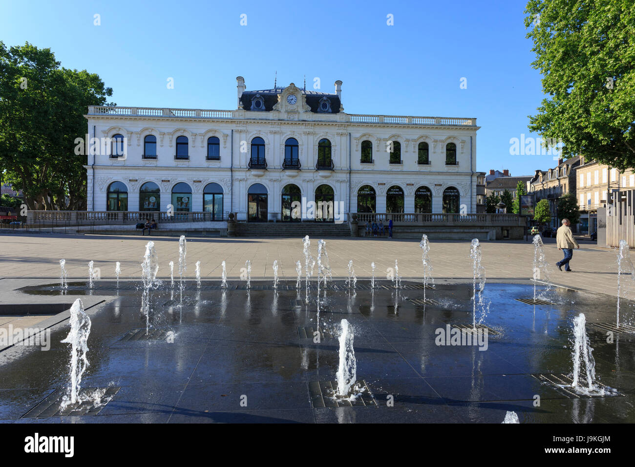 France, Correze, Brive la Gaillarde, théâtre, et A. Brillant square ...