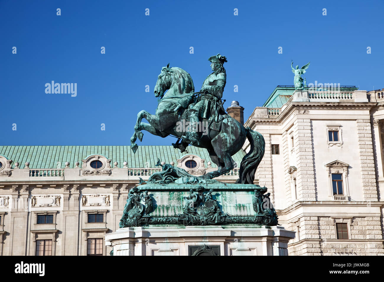 Blue, d'architecture, monument, art, célèbre, cheval, statue, Vienne ...