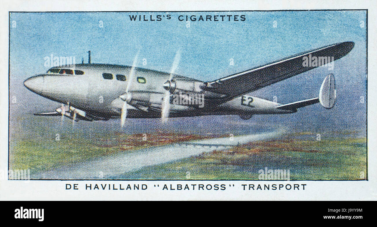 De Havilland dans Albartross 1938 Wills Transport vitesse une série de ...