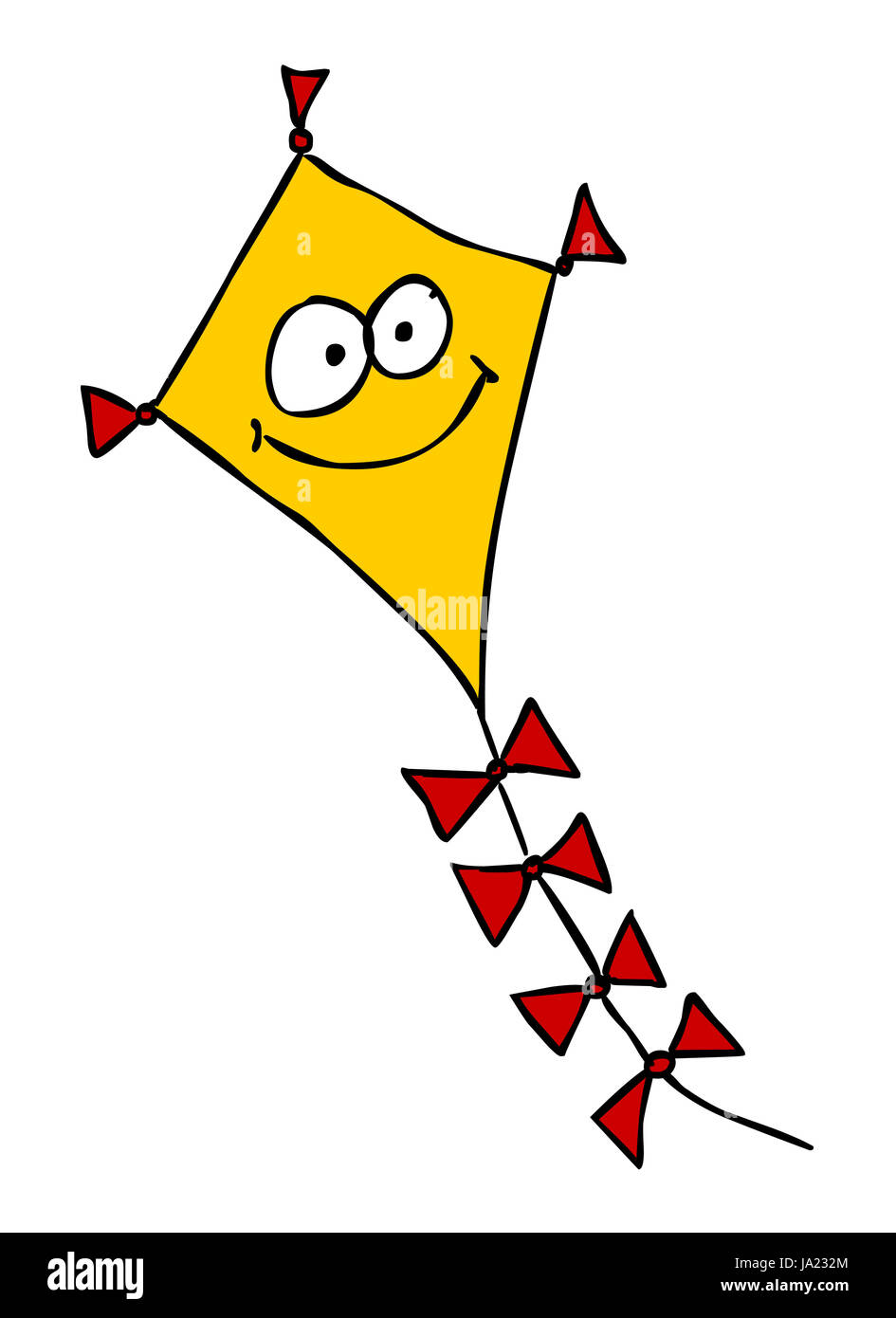 Cartoon flying kite Banque de photographies et d’images à haute ...