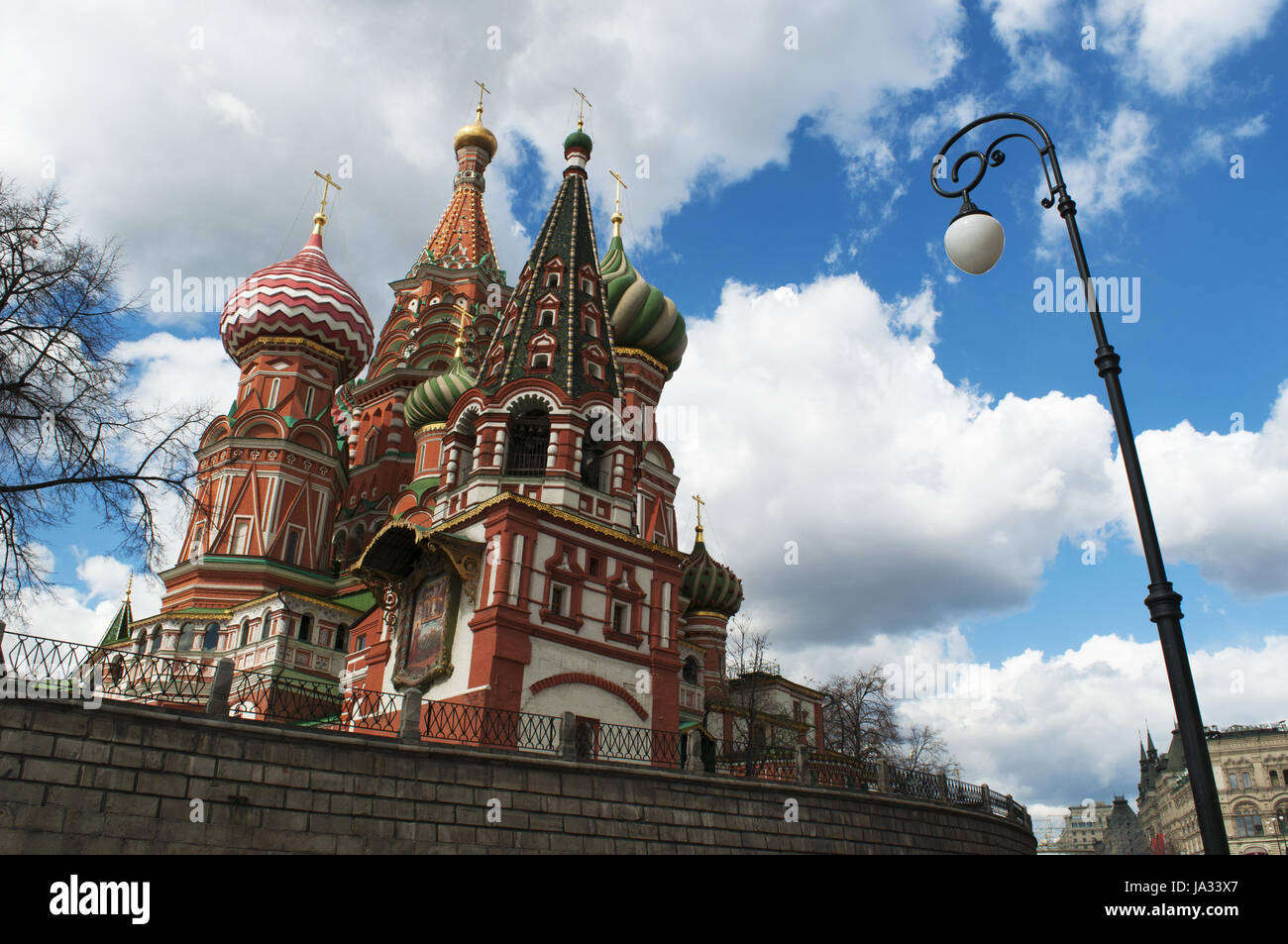Moscou, Russie : vue de la cathédrale de Saint Basil, la célèbre église ...