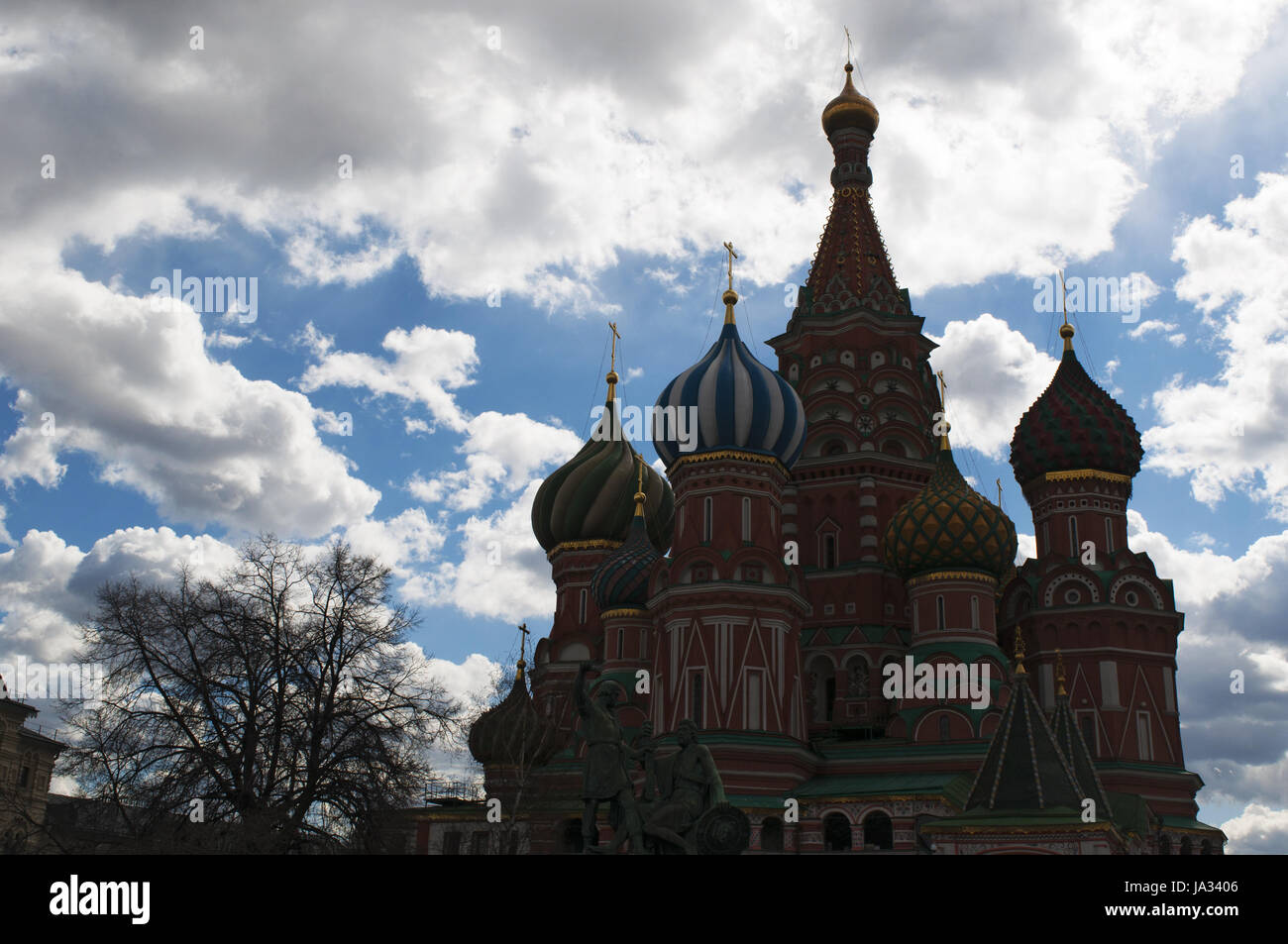 Moscou, Russie : vue de la cathédrale de Saint Basil, la célèbre église ...