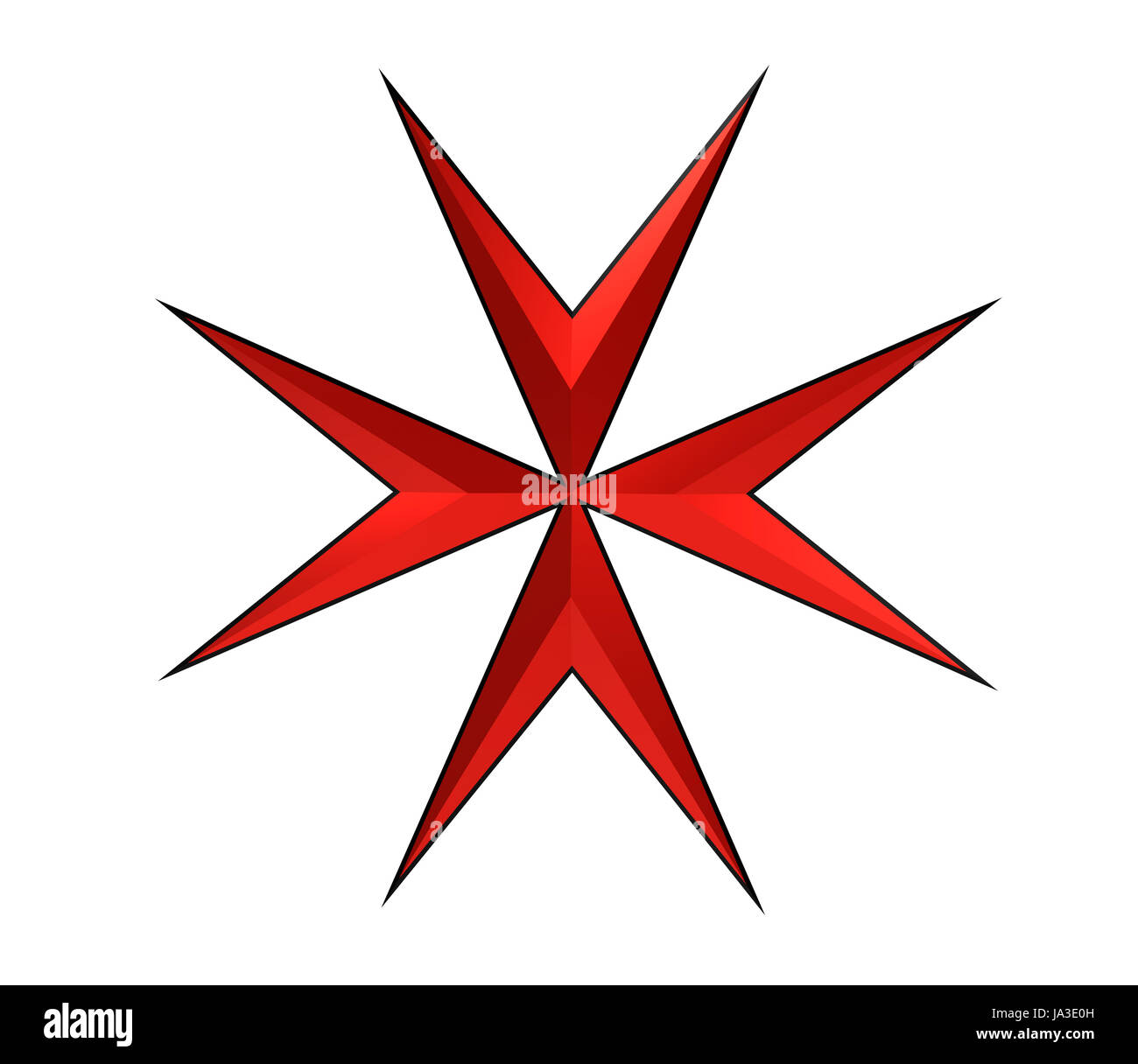 Croix, signe, render, pictogramme, symbole, pictogramme, symbole ...