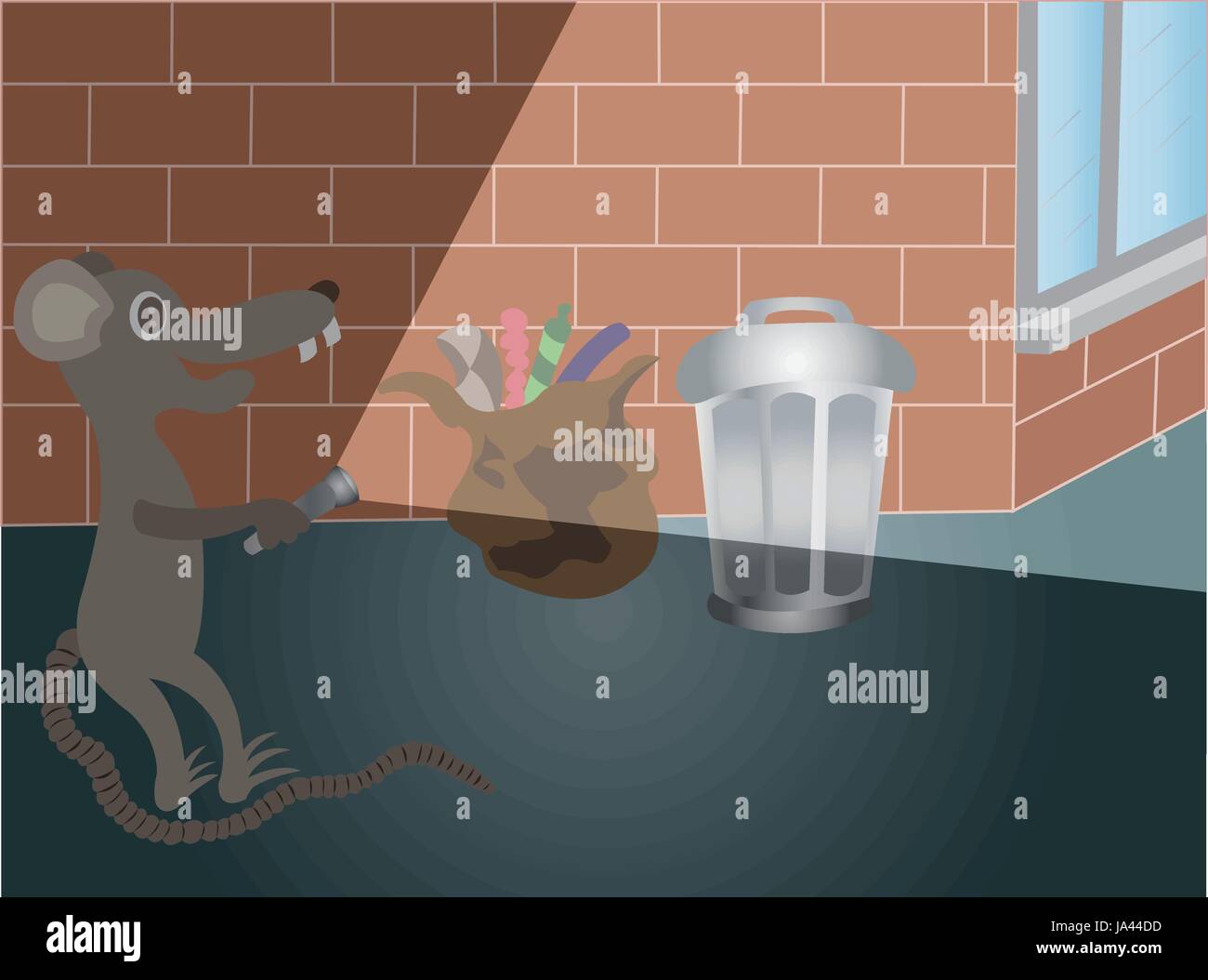 Collecteur de poubelle Banque d'images vectorielles - Alamy