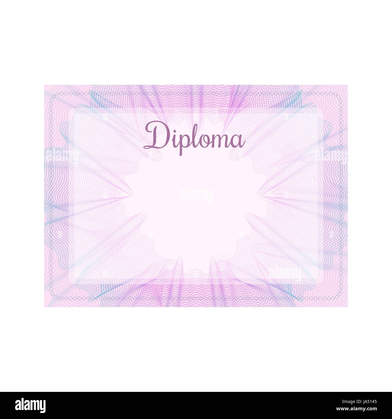Vector official certificate template Banque d'images vectorielles - Alamy