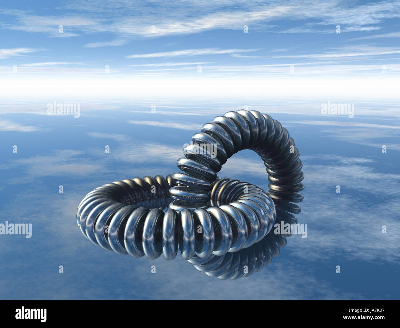 Metal, spirale, futuriste, résumé, bagues, construire, construction ...