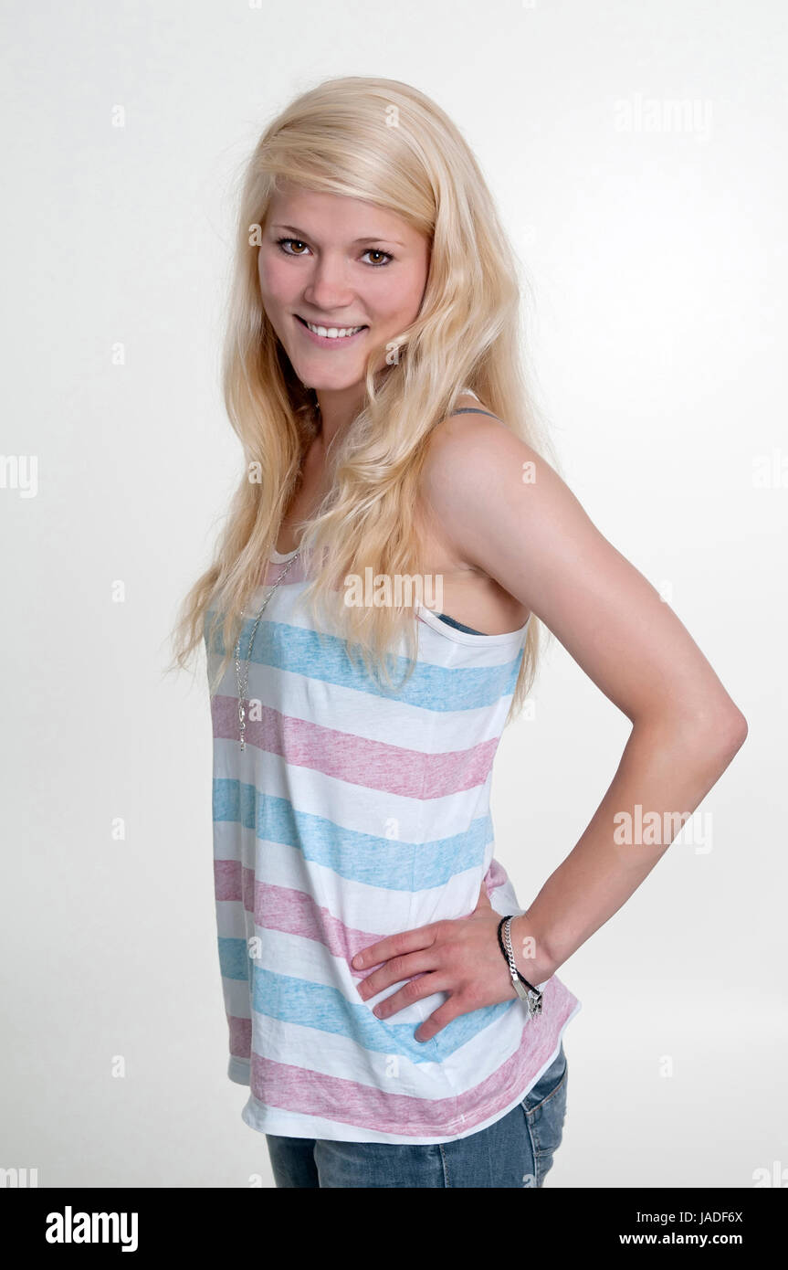 Frohliches madchen Banque de photographies et d’images à haute ...