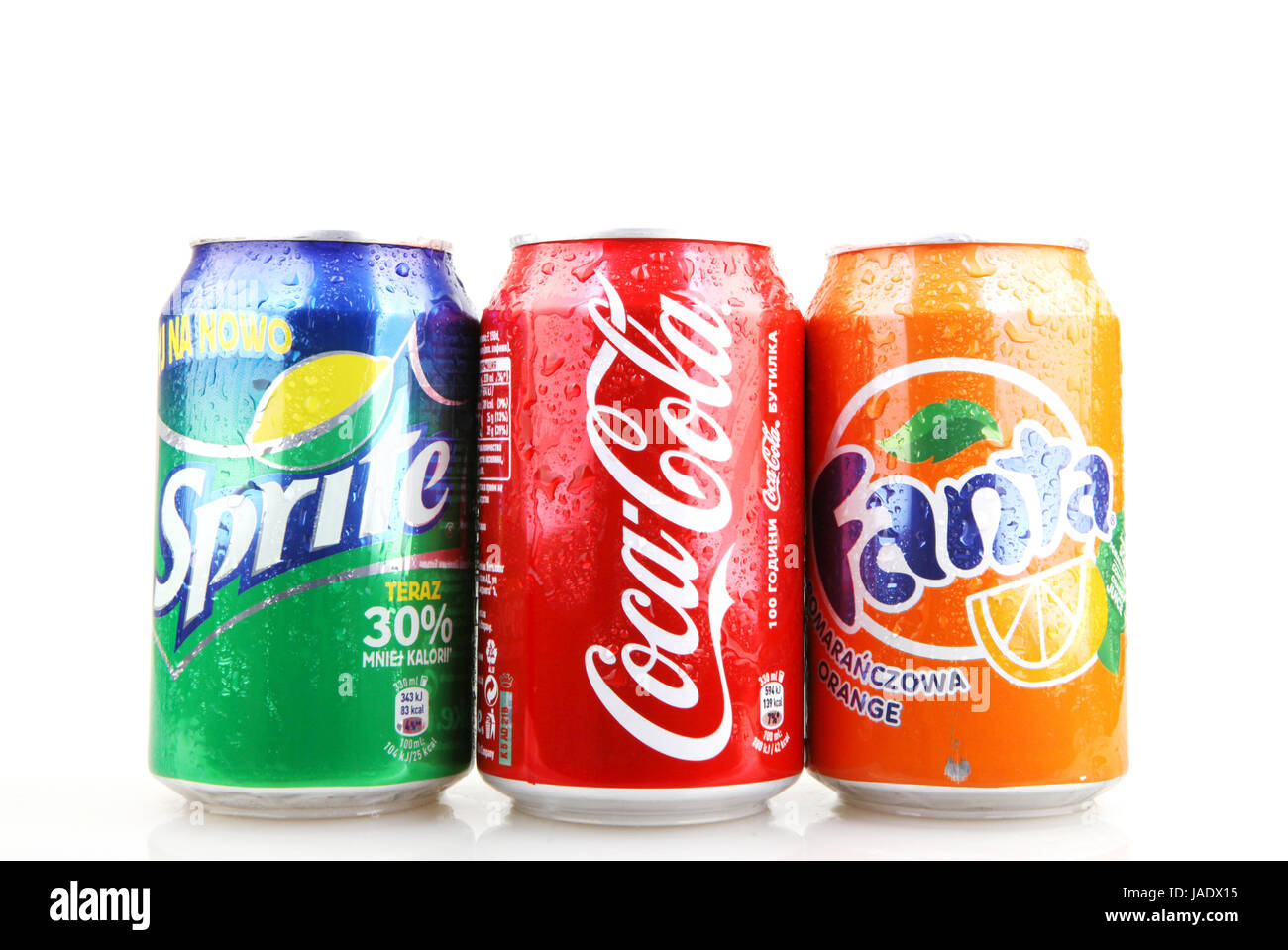 Coca cola sprite coke fanta et eau Banque de photographies et d’images ...