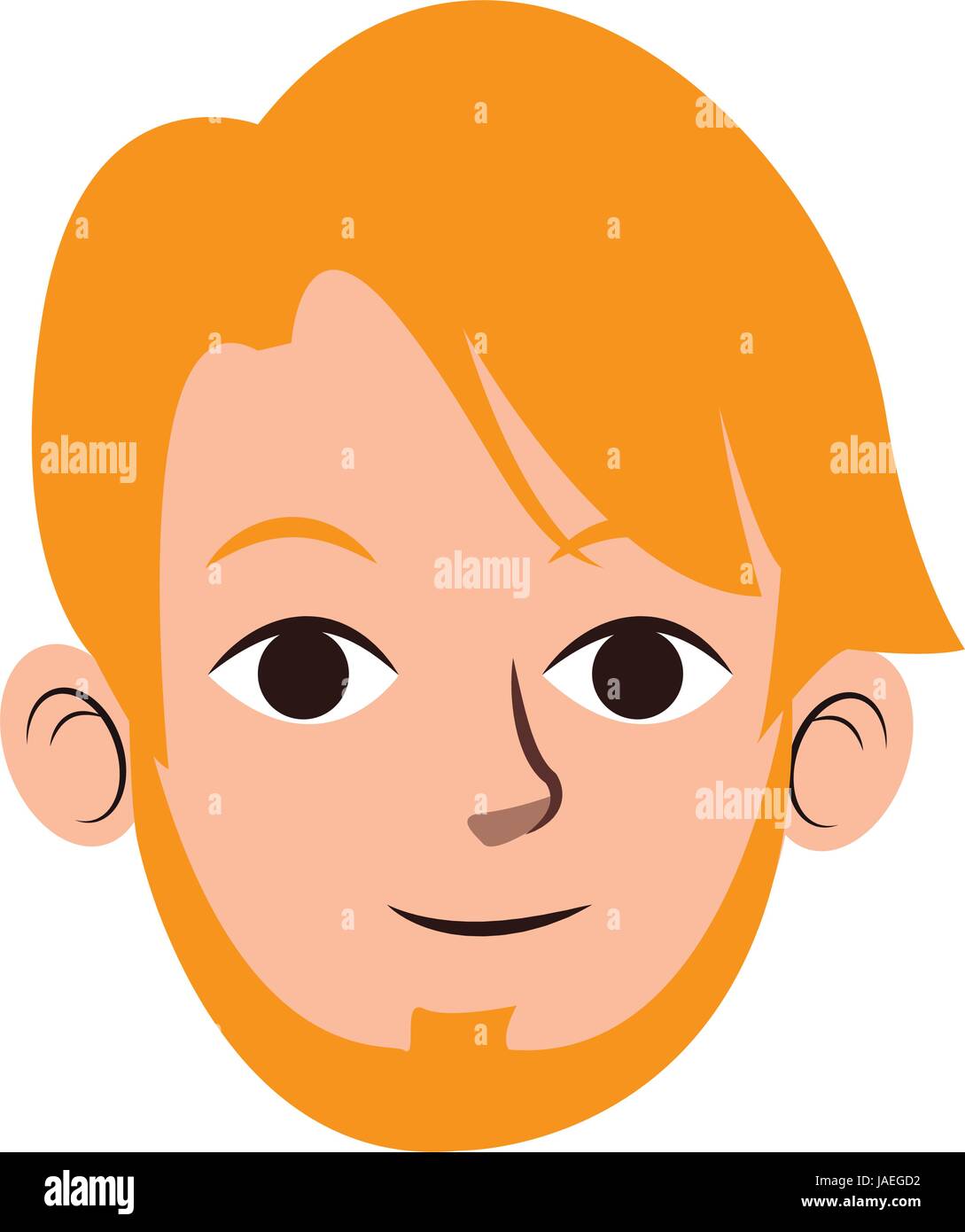 Caractère de l'homme portrait masculin avatar visage cartoon vector ...