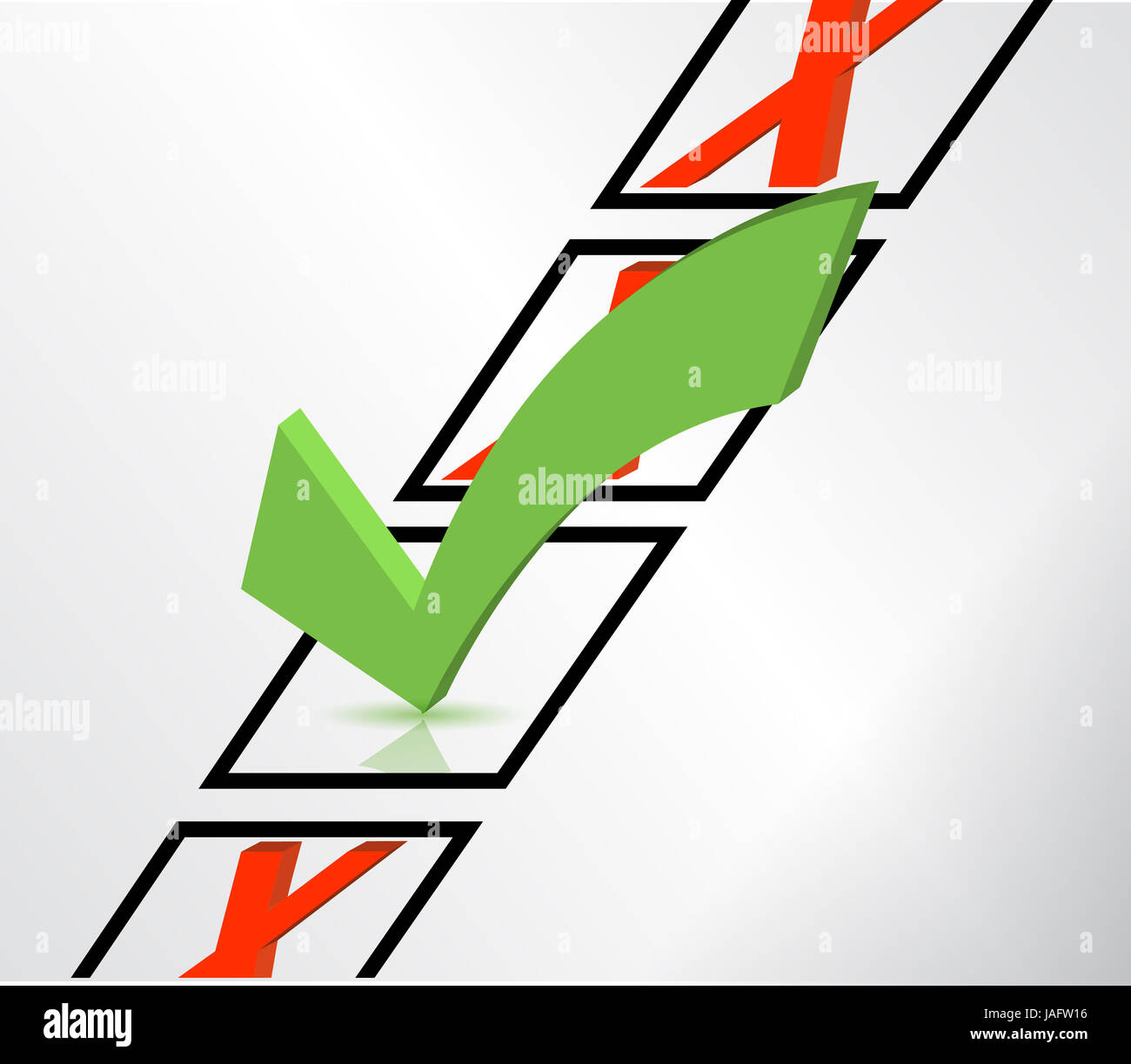 Check List Green Right Mark Banque d'image et photos - Alamy