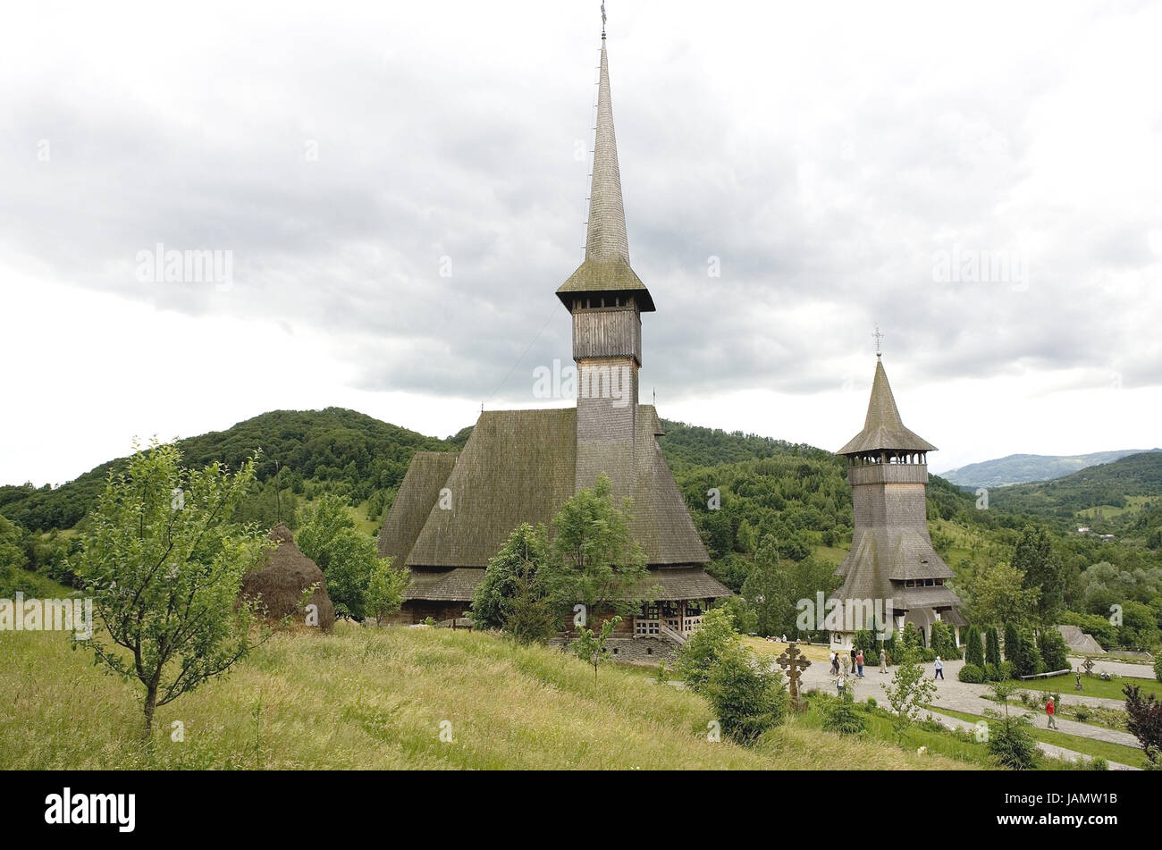 La région de Maramures, Roumanie,Barsana,cloître,églises,accessoire ...