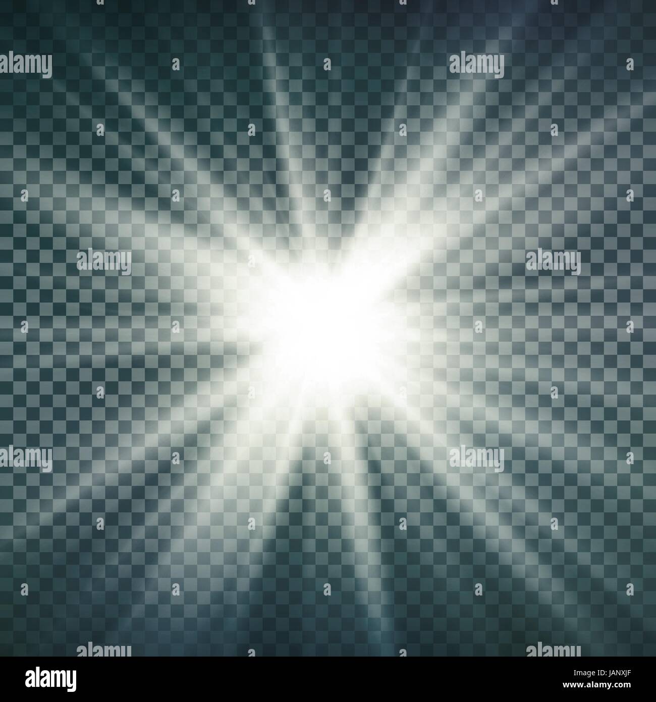 Les rayons lumineux vecteur. Vecteur de l'effet de lumière. Light Rays ...