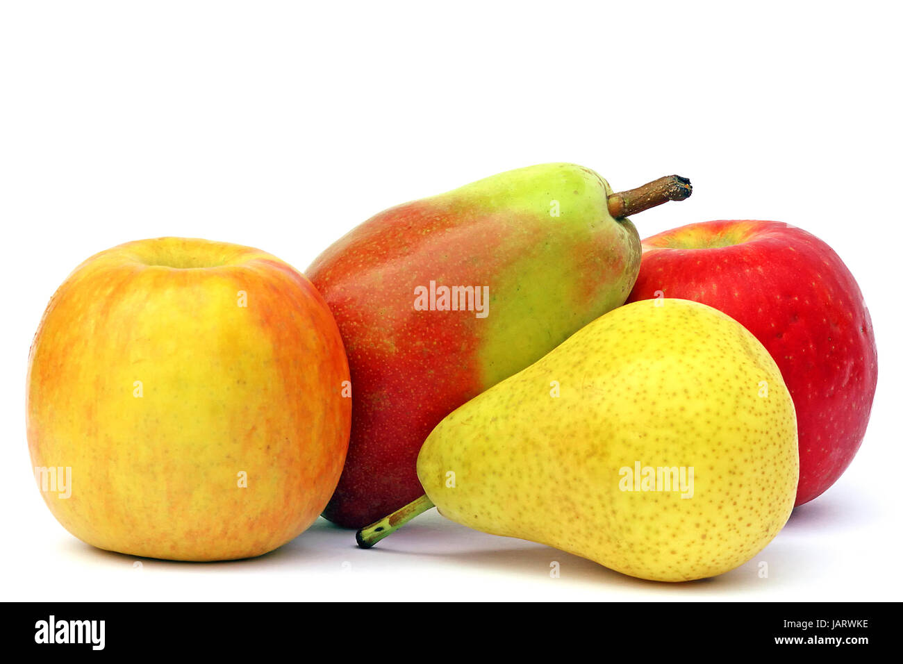 Pommes rouges fruits verts deux quatre Banque de photographies et d ...