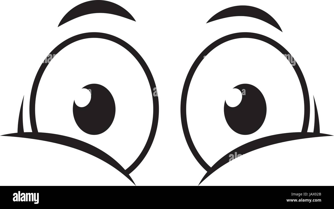 L'icône yeux cartoon Image Vectorielle Stock - Alamy