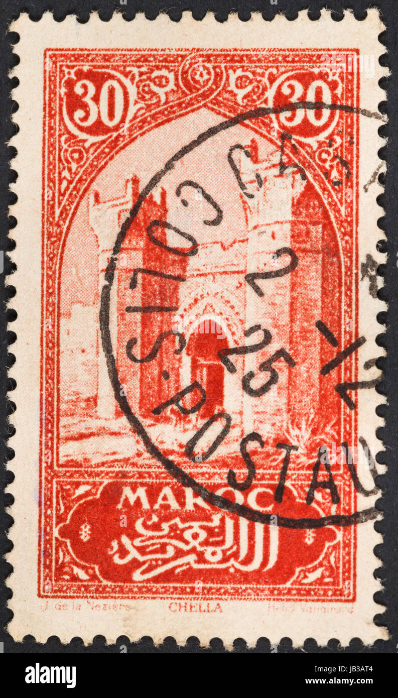 Timbre imprimé par maroc Banque de photographies et d’images à haute ...