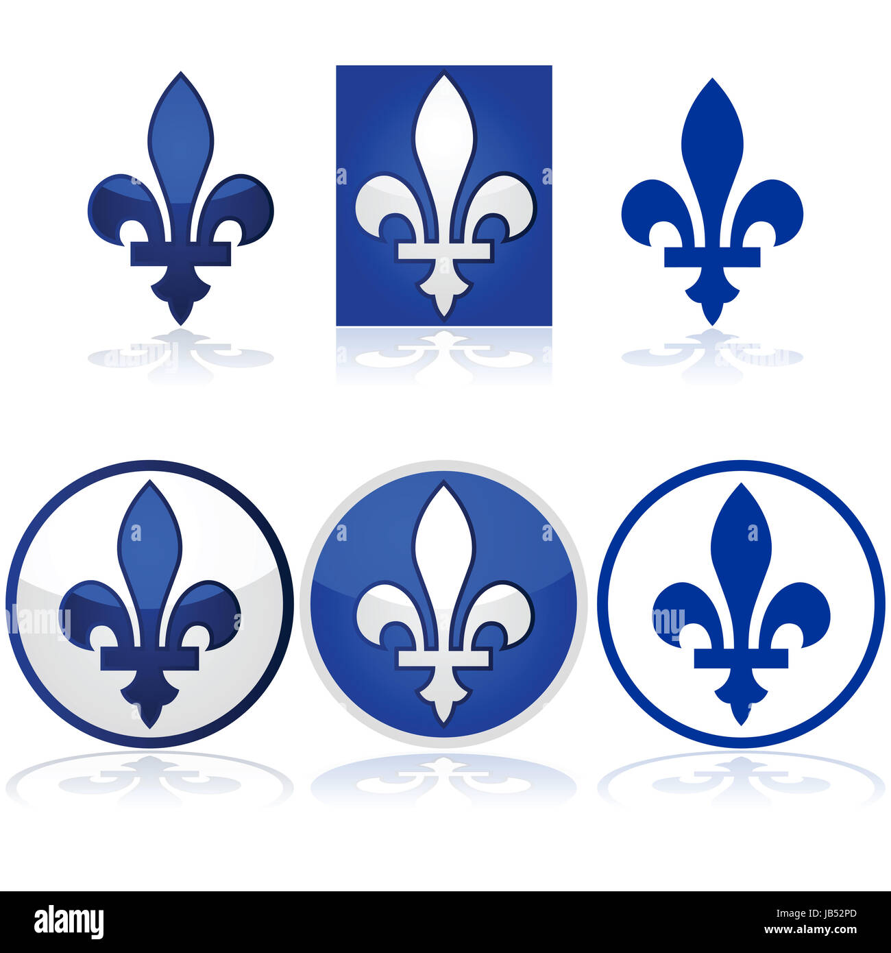 Fleur de lys symbol quebec Banque de photographies et d’images à haute ...
