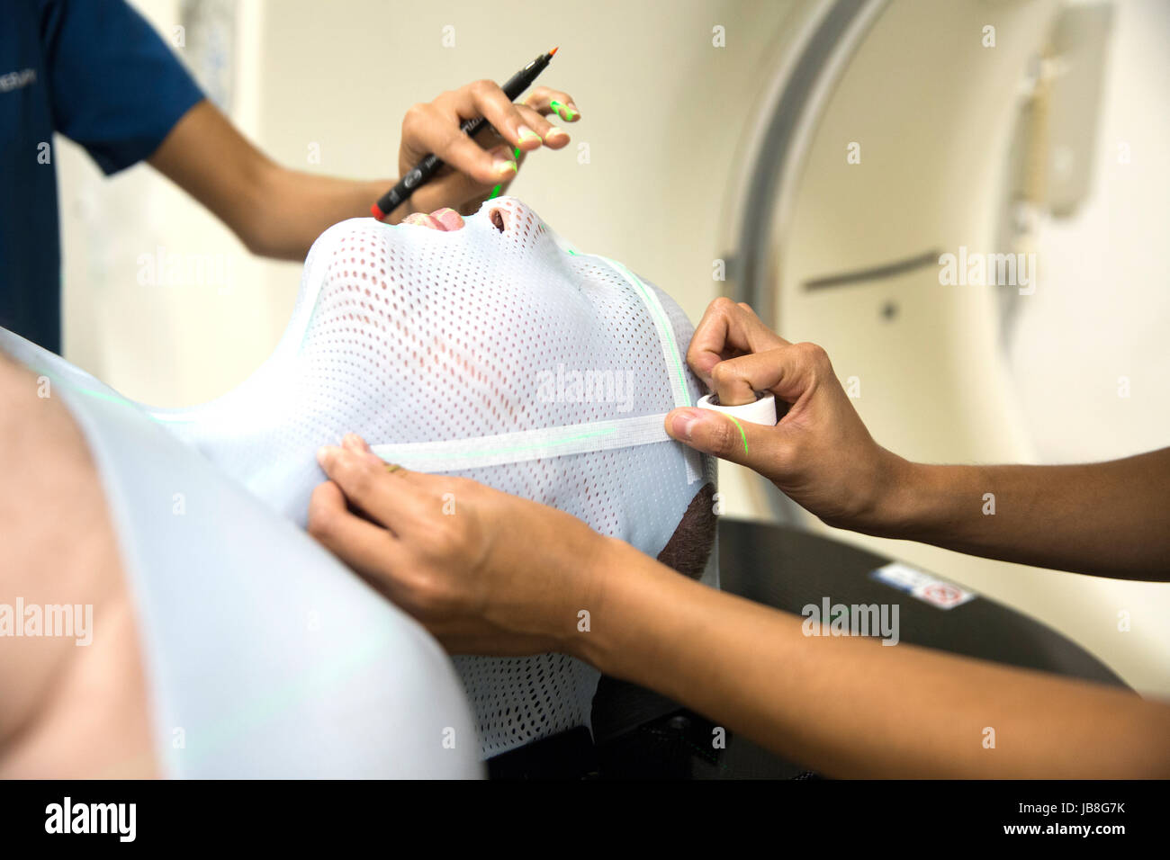 Radiotherapy mask shell Banque de photographies et d’images à haute ...