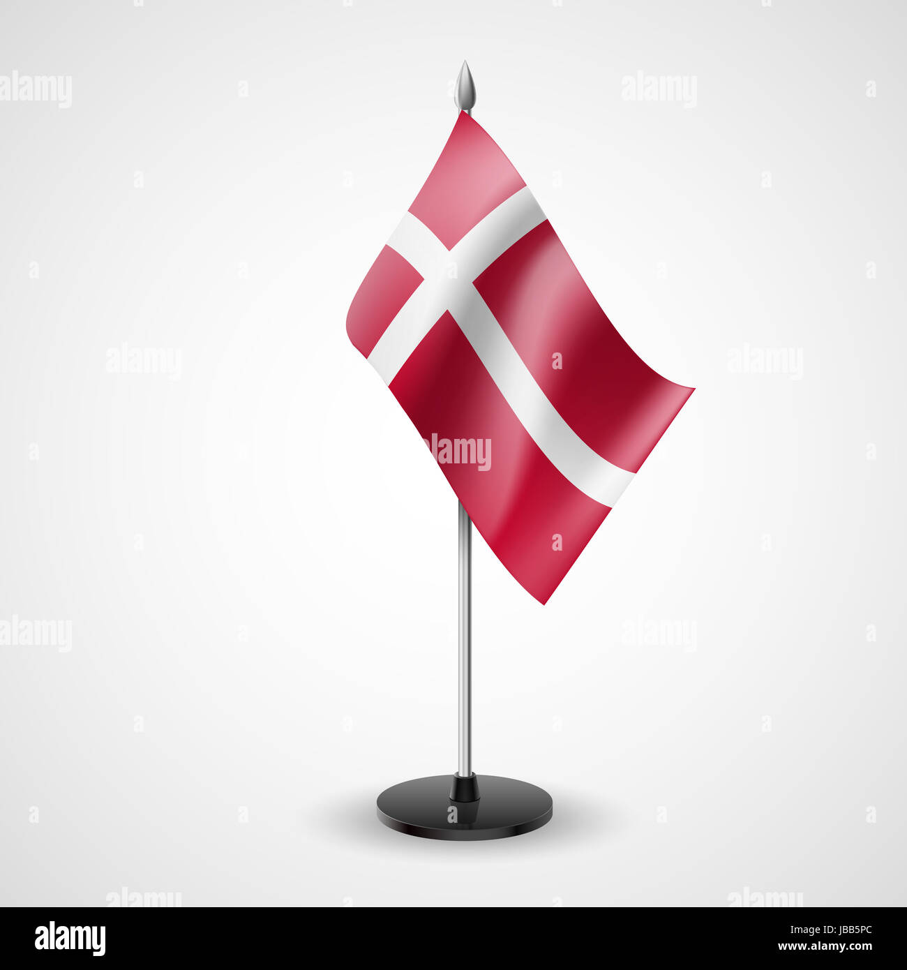 Drapeau de table de l'état du Danemark. Symbole national Photo Stock ...
